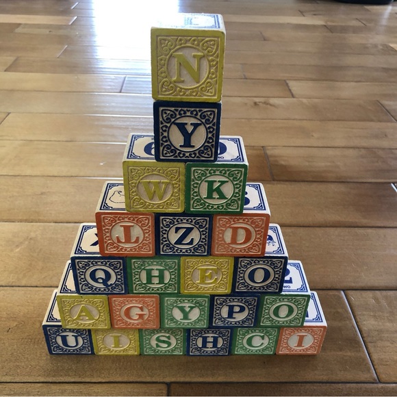 Other | Animal Number Letter Wooden Blocks Set | Poshmark